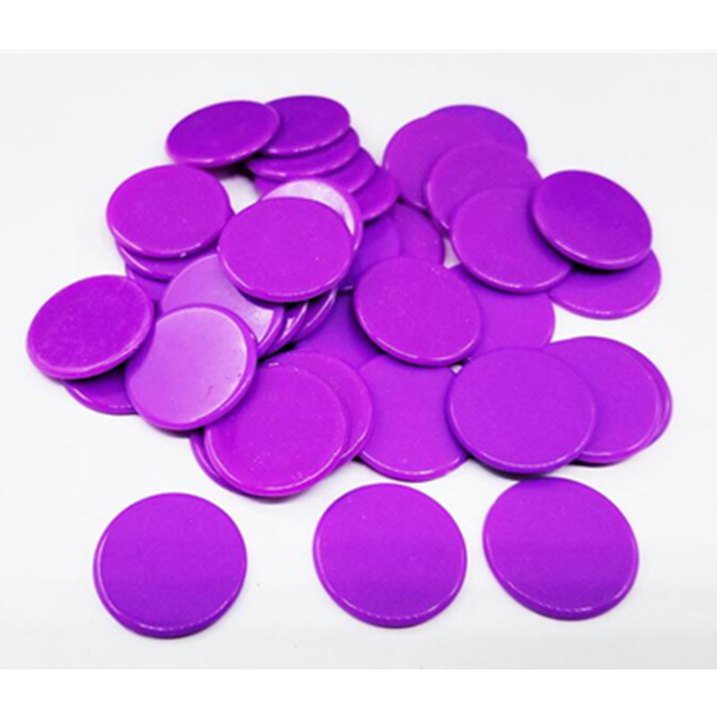 Kids Toy 100 Pieces Colored Plastic Counters Round Counting Chips – Sweequi