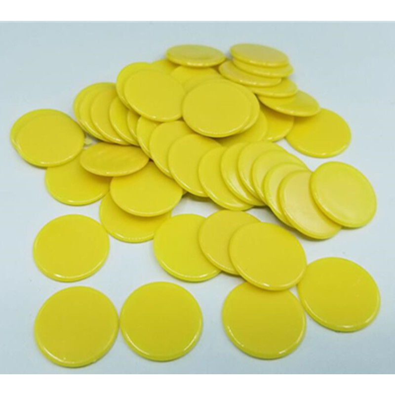 Kids Toy 100 Pieces Colored Plastic Counters Round Counting Chips – Sweequi